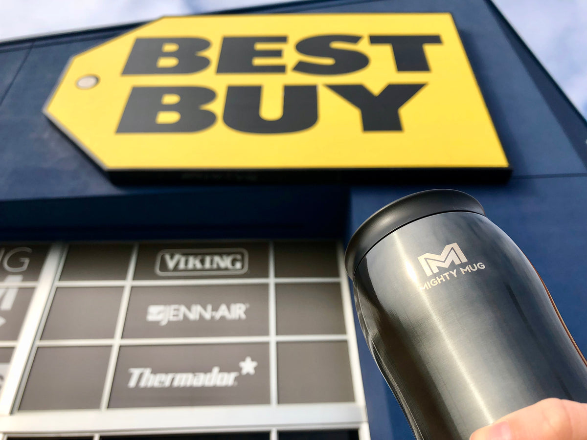 Looking Good! Mighty Mug Now Sold At Best Buy! | Mighty Mug